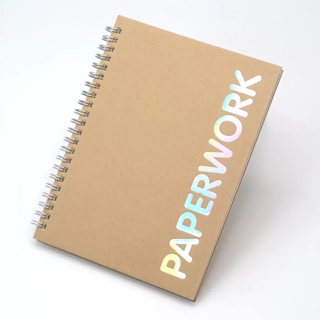 Spiral Notebook A5 The Silver Tritone Foil Signature - PAPERWORK